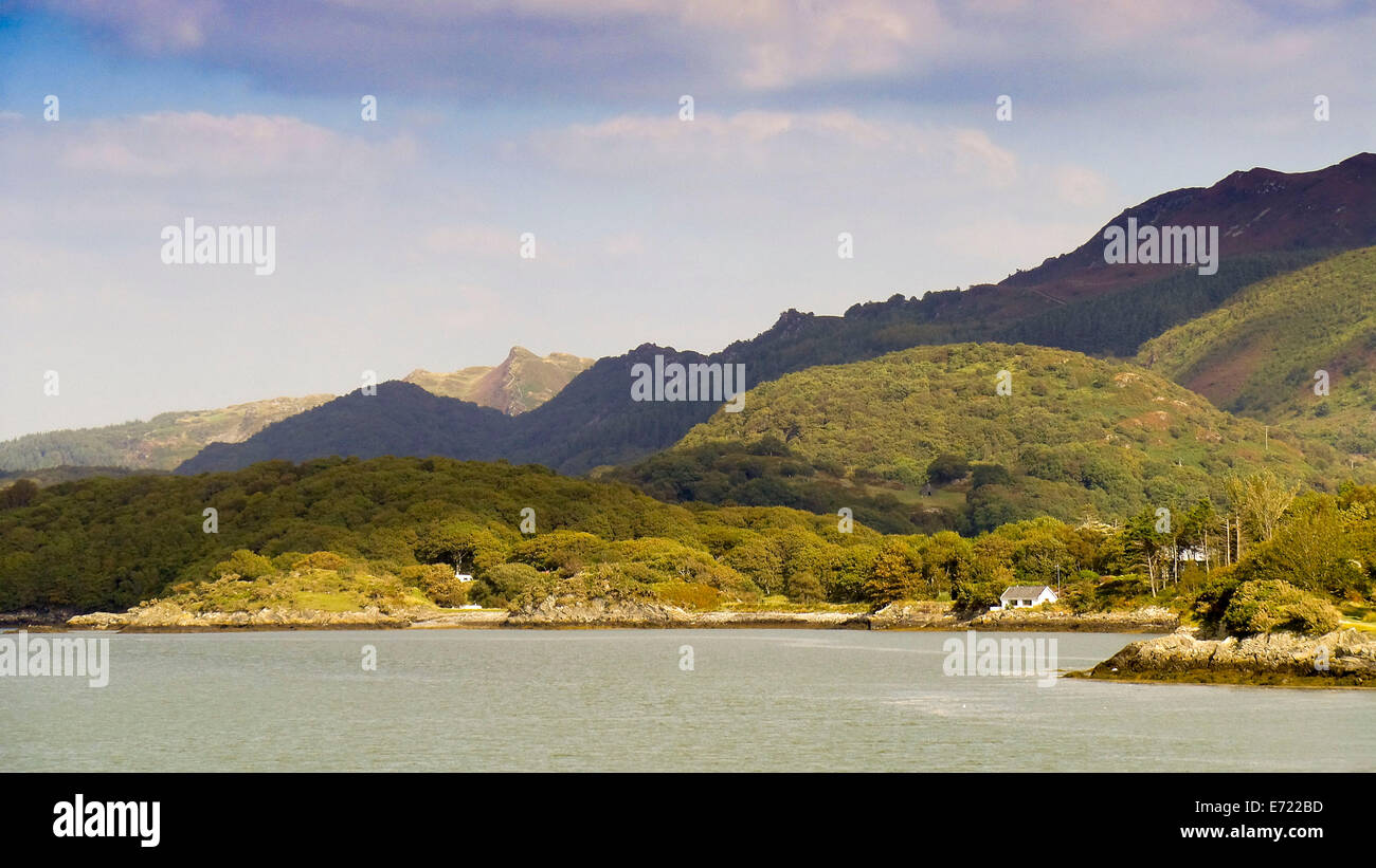 mawddach trail estuary of the afon mawddach gwynedd north wales Stock ...