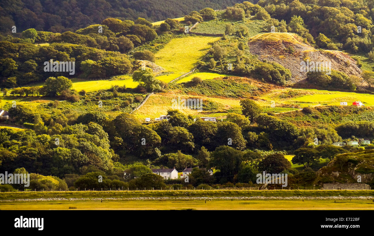 mawddach trail estuary of the afon mawddach gwynedd north wales Stock ...