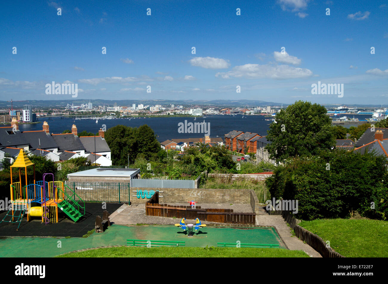 Cardiff bay aerial hi-res stock photography and images - Alamy