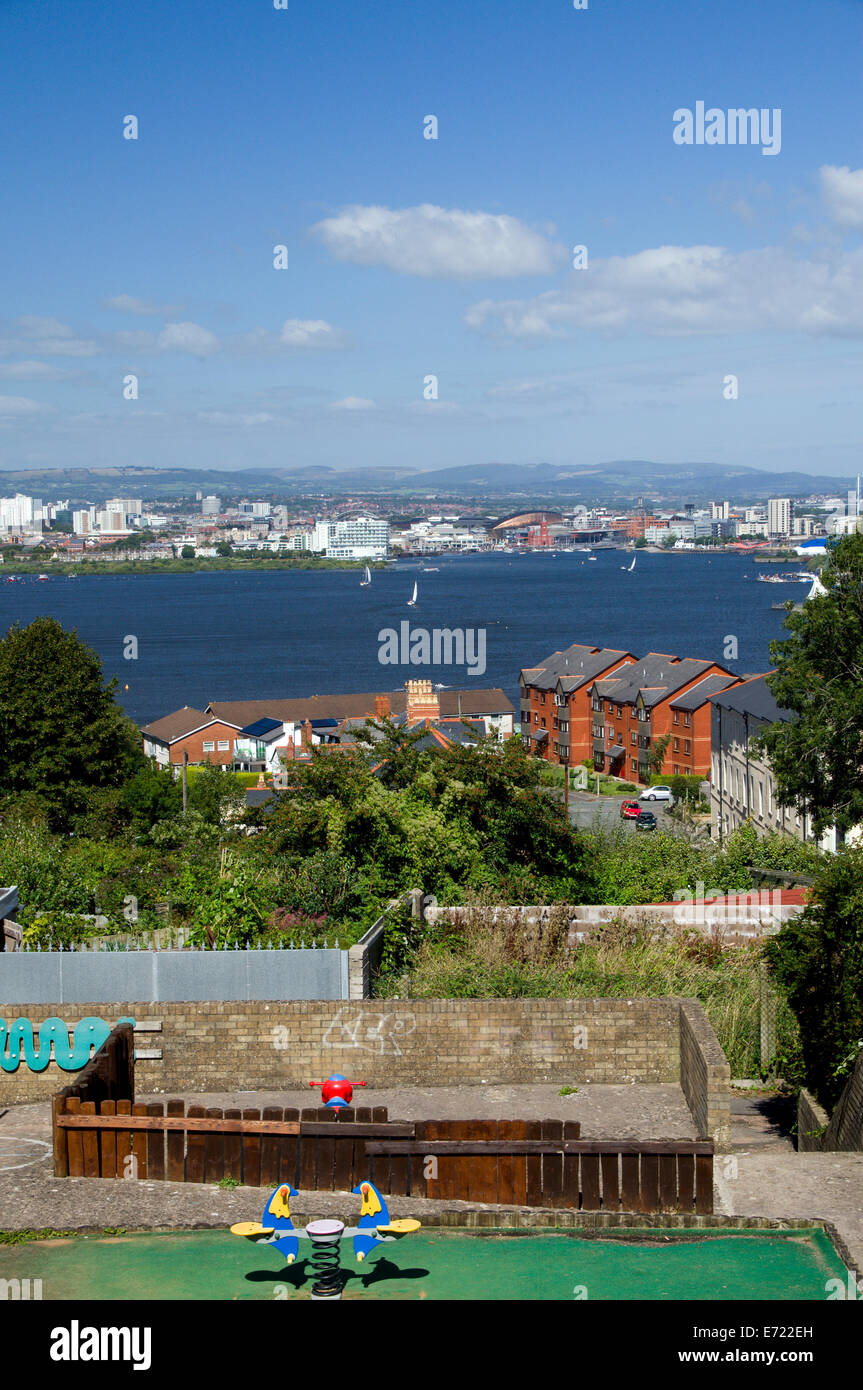Cardiff bay aerial hi-res stock photography and images - Alamy