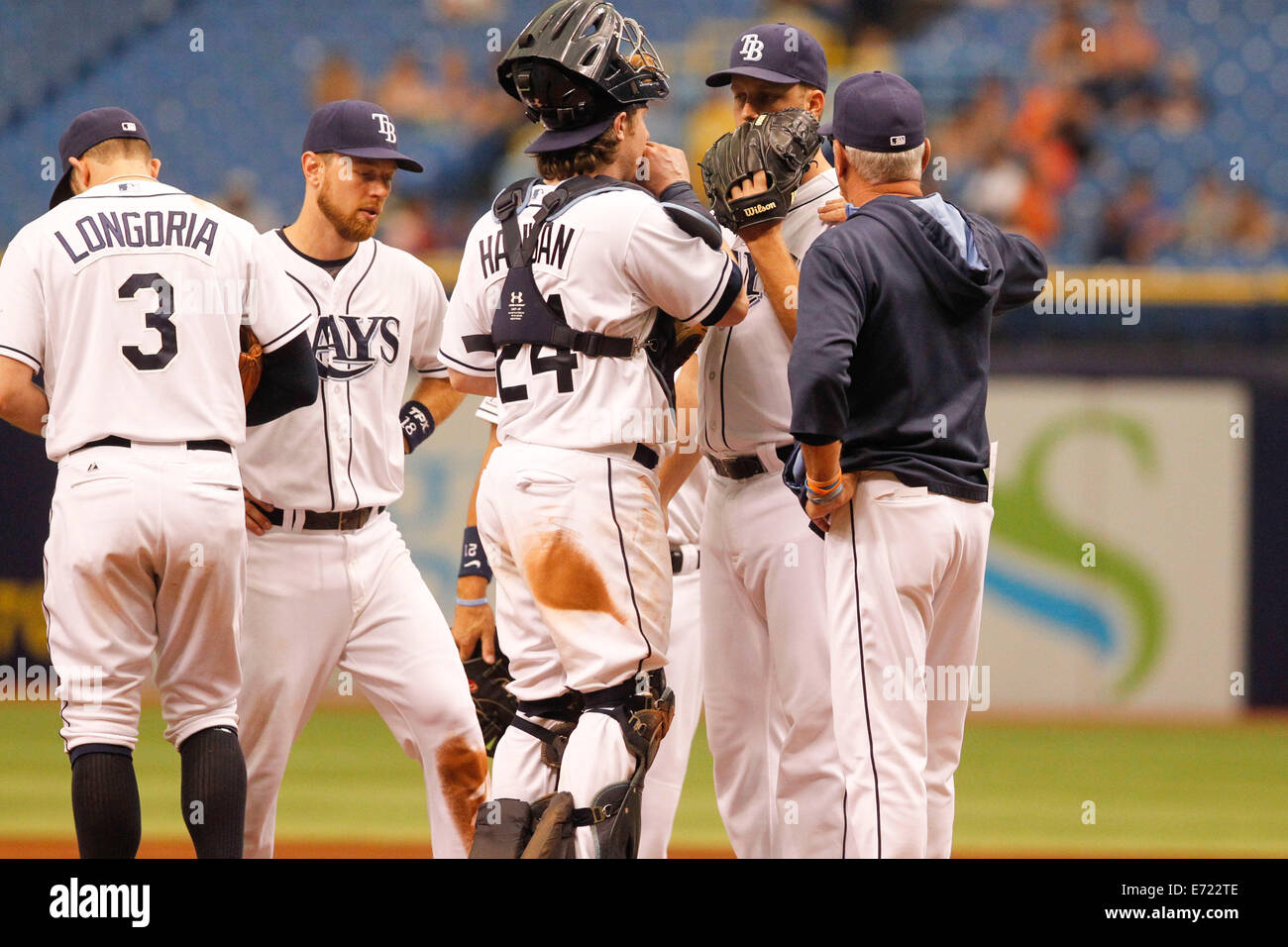 Aug 30, 2014 - St. Petersburg, Florida, U.S. - Tampa Bay Rays teammates ...