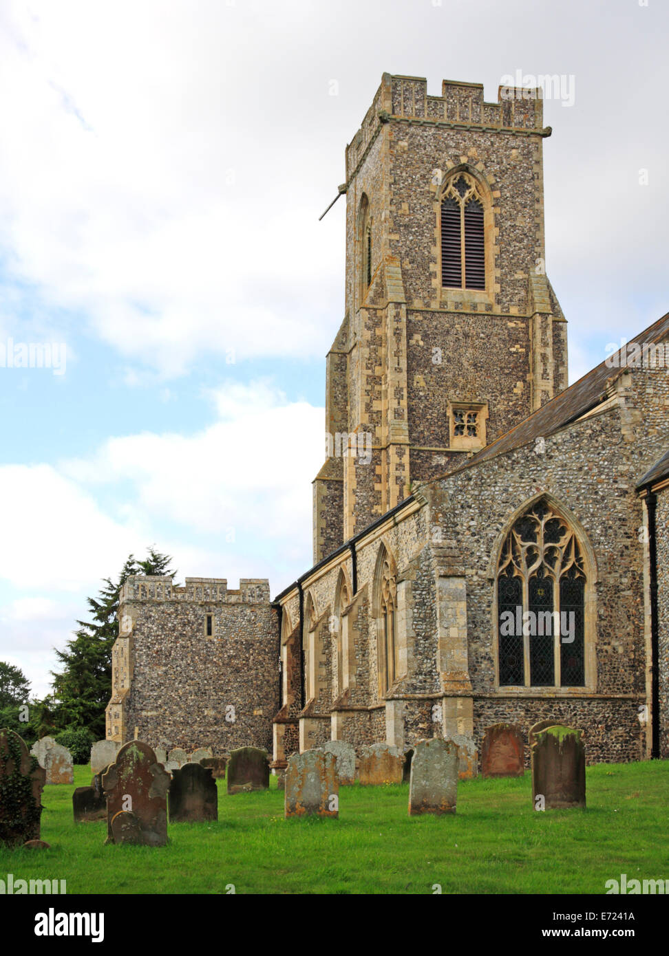 A view of the south side of the parish church of St Mary at Hickling ...