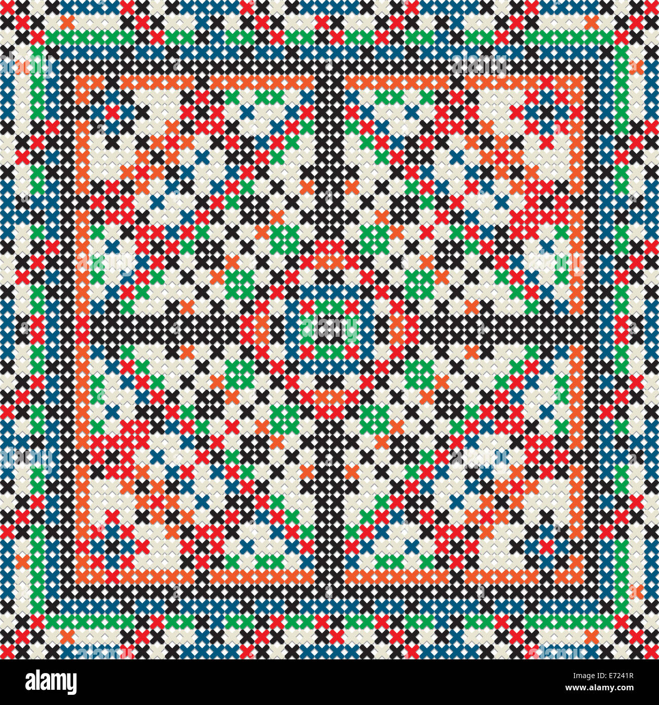 Decorative knit tile, seamless pattern Stock Photo - Alamy