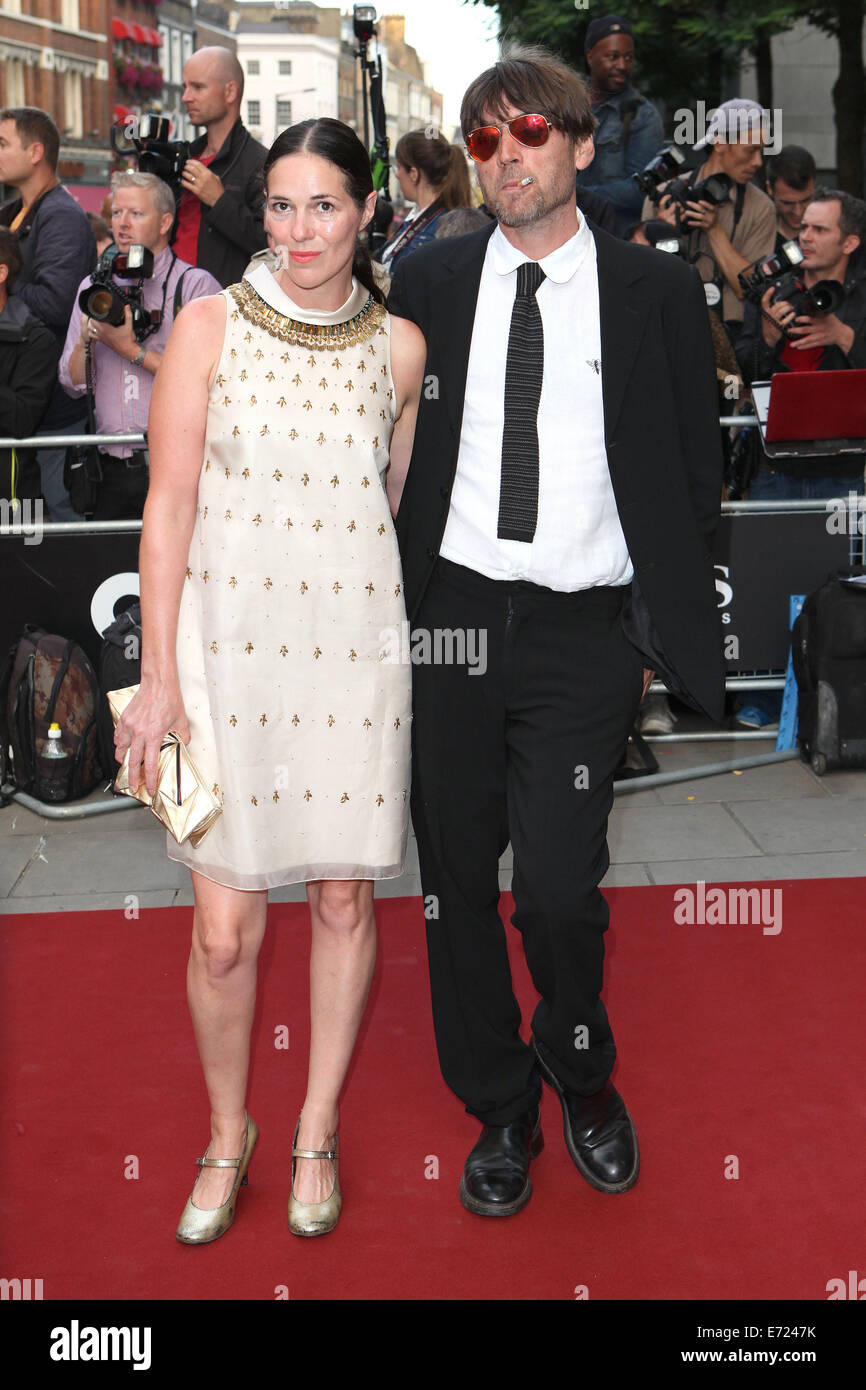 London, UK. 2nd Sep, 2014. Alex James and wife attend the GQ Men of the ...