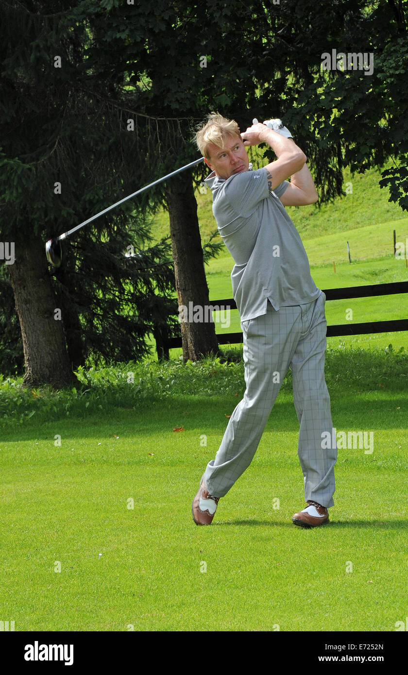 Going, Austria. 03rd Sep, 2014. Former Finnish formular one driver Mika ...