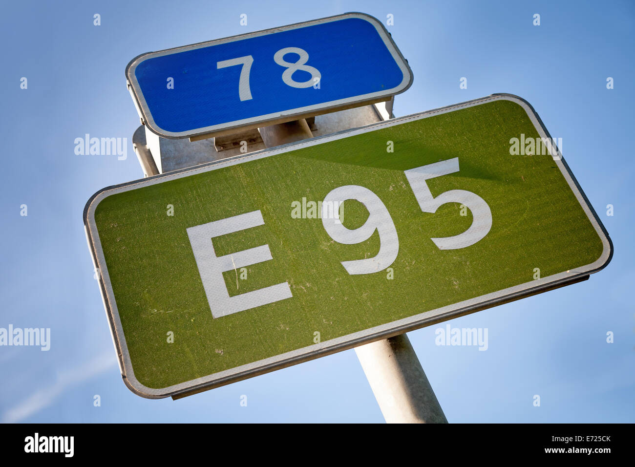 Kilometer sign hi-res stock photography and images - Alamy