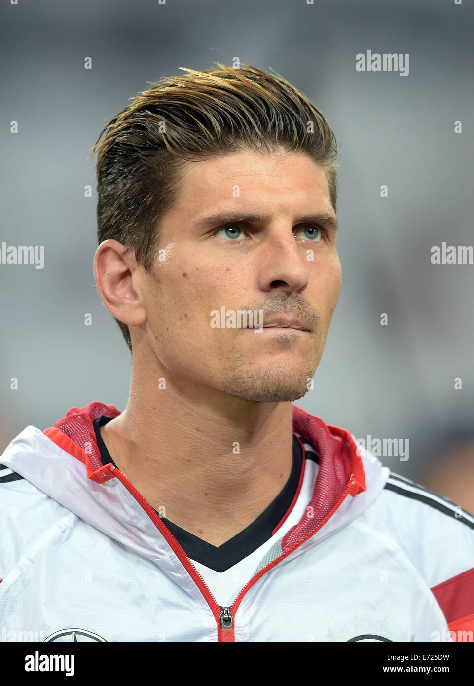 Duesseldrof, Germany. 3rd Sep, 2014. Germany's Mario Gomez is pictured ...