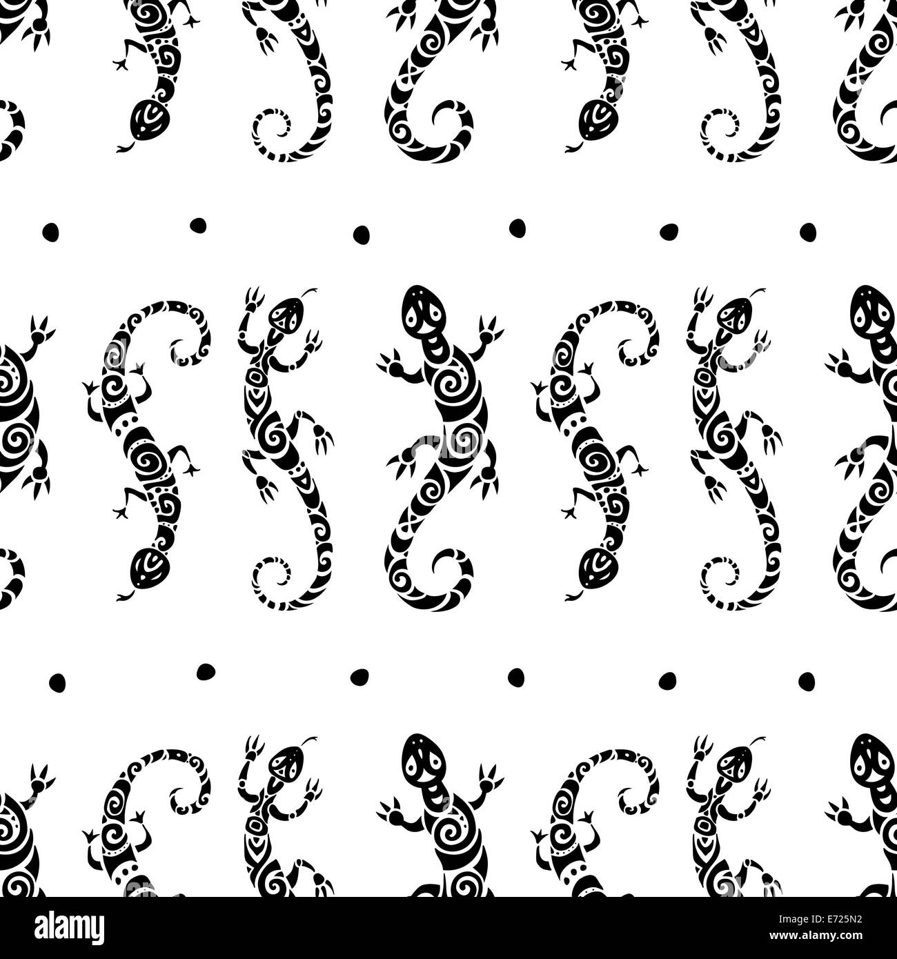 Lizards. Seamless pattern Stock Photo - Alamy