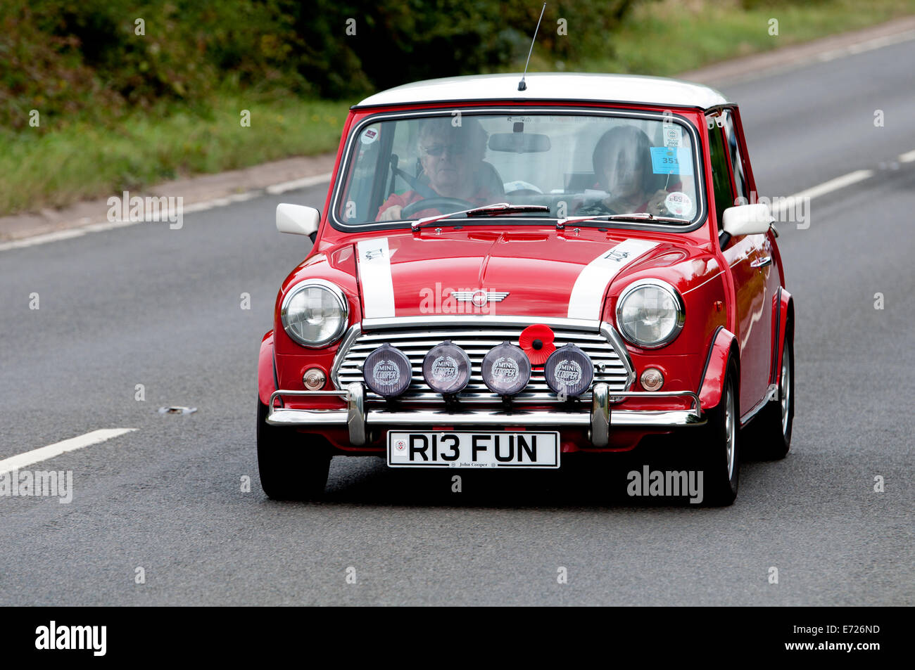 Red mini cooper classic hi-res stock photography and images - Alamy