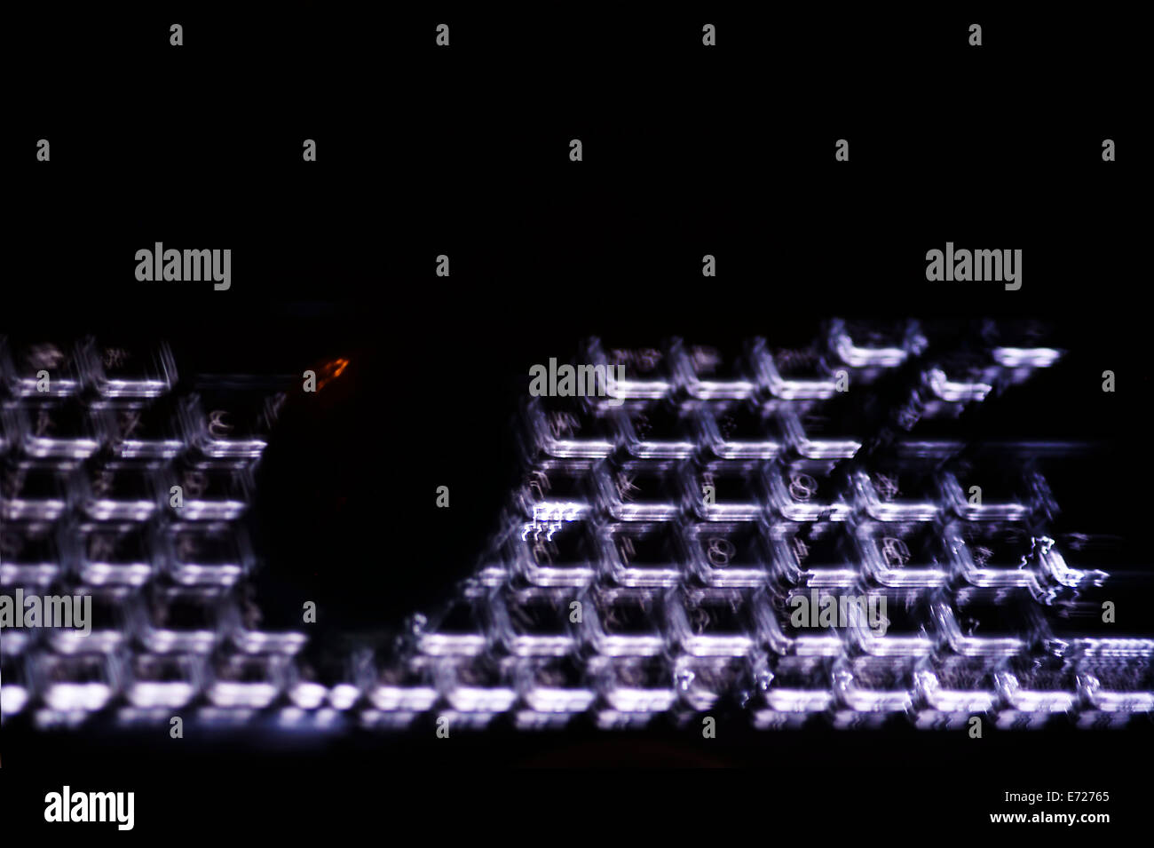 At night on the computer Stock Photo - Alamy