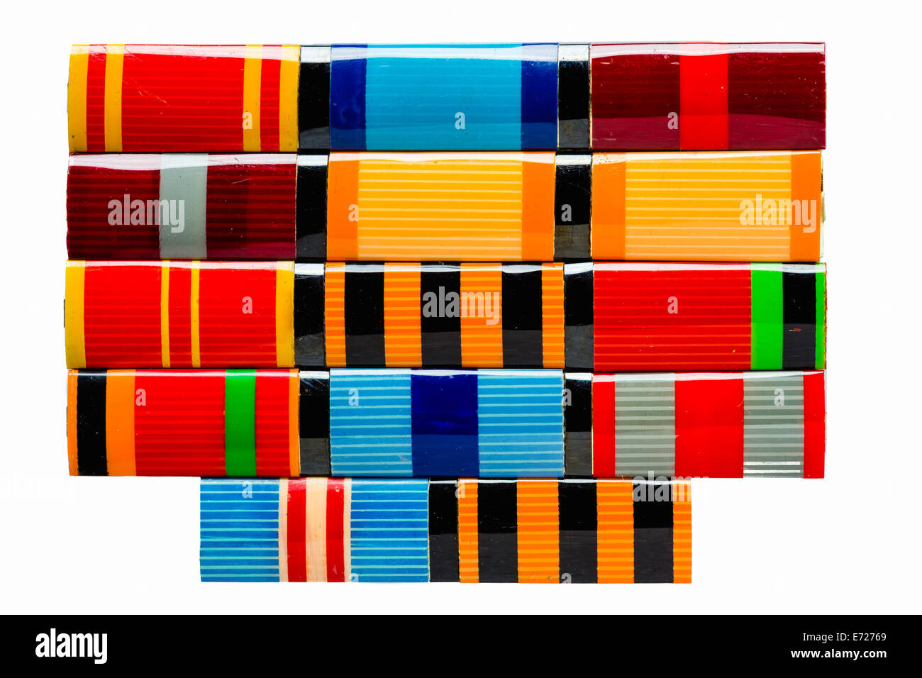 Collection Of Russian (Soviet) Medal Ribbons For Participation In The ...