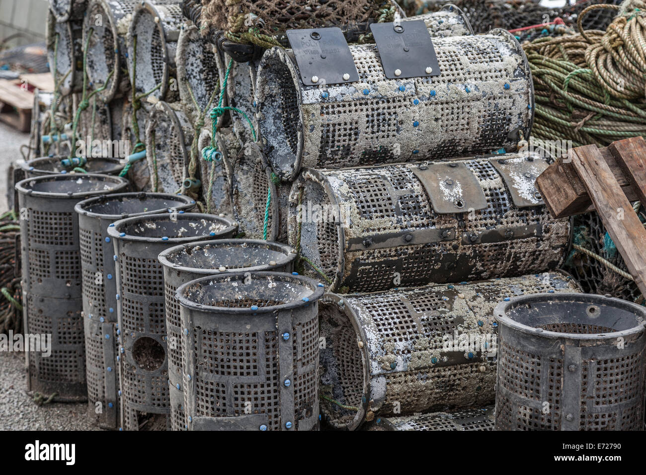 Old crab pots hi-res stock photography and images - Alamy