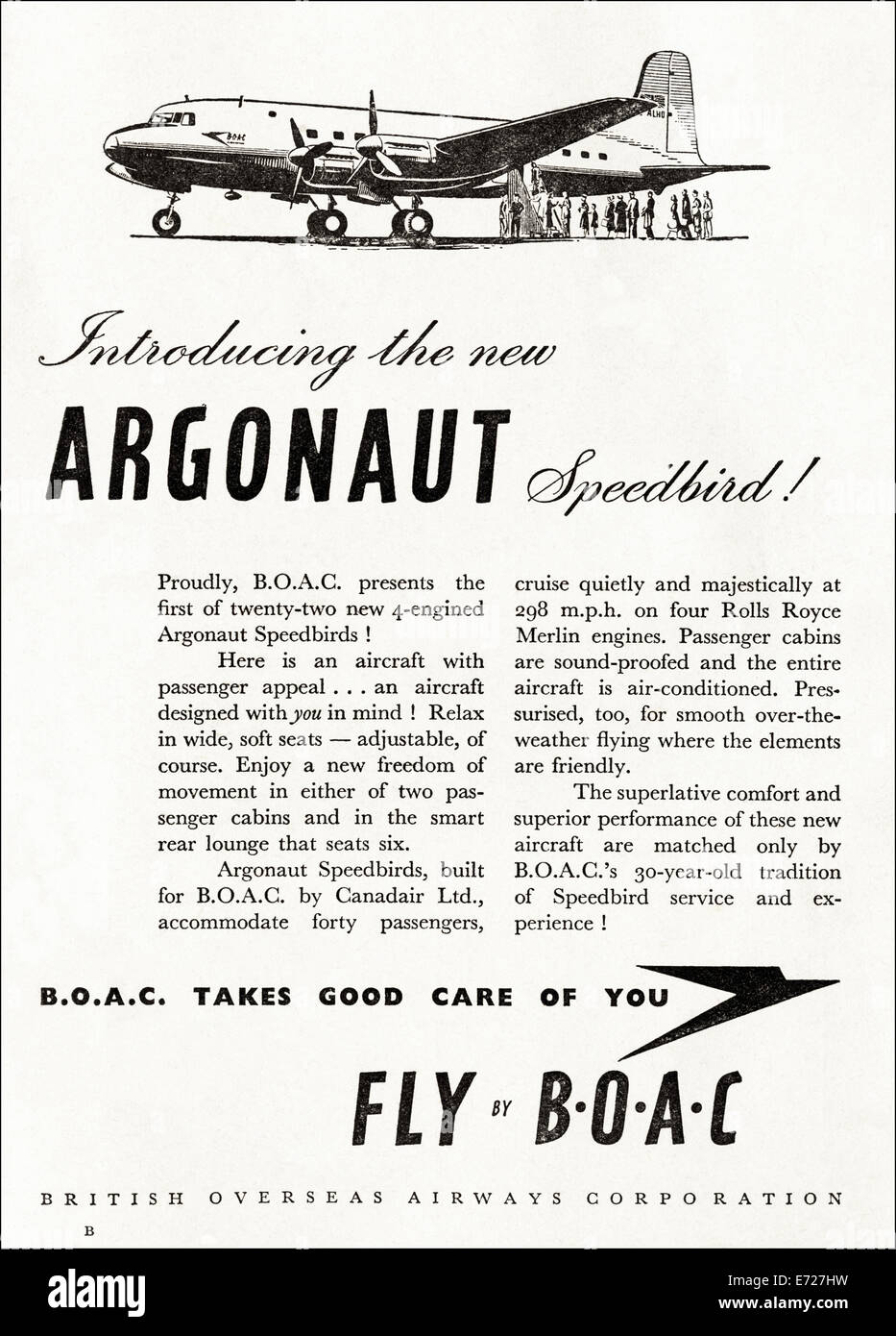 BOAC Flight Information Sheet circa 1940's Memorabilia Collectibles ...