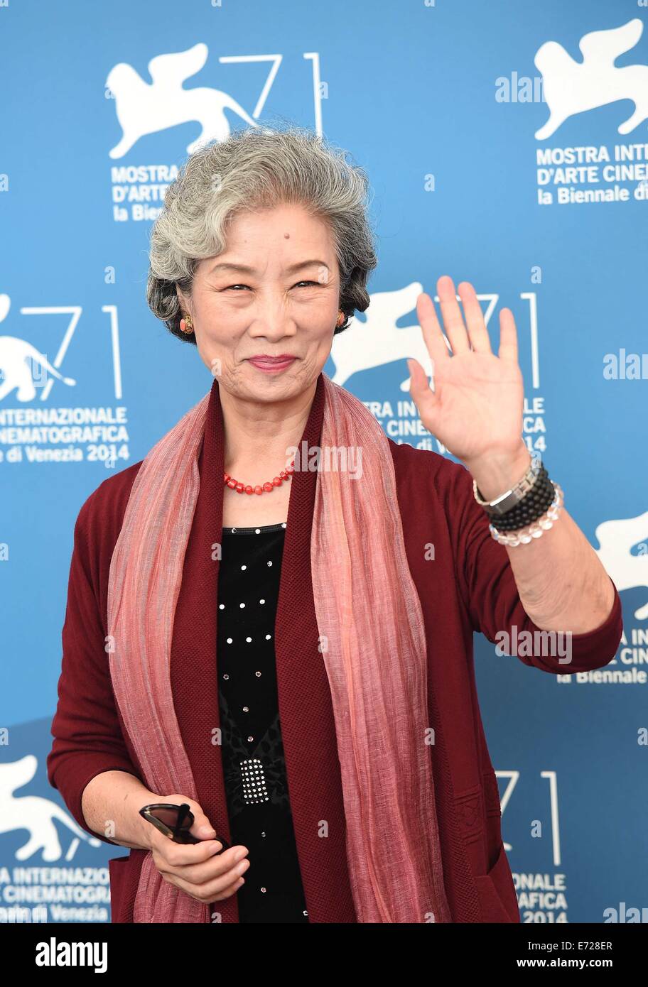 Venice, Italy. 4th Sep, 2014. Actress Lu Zhong poses during the photo ...