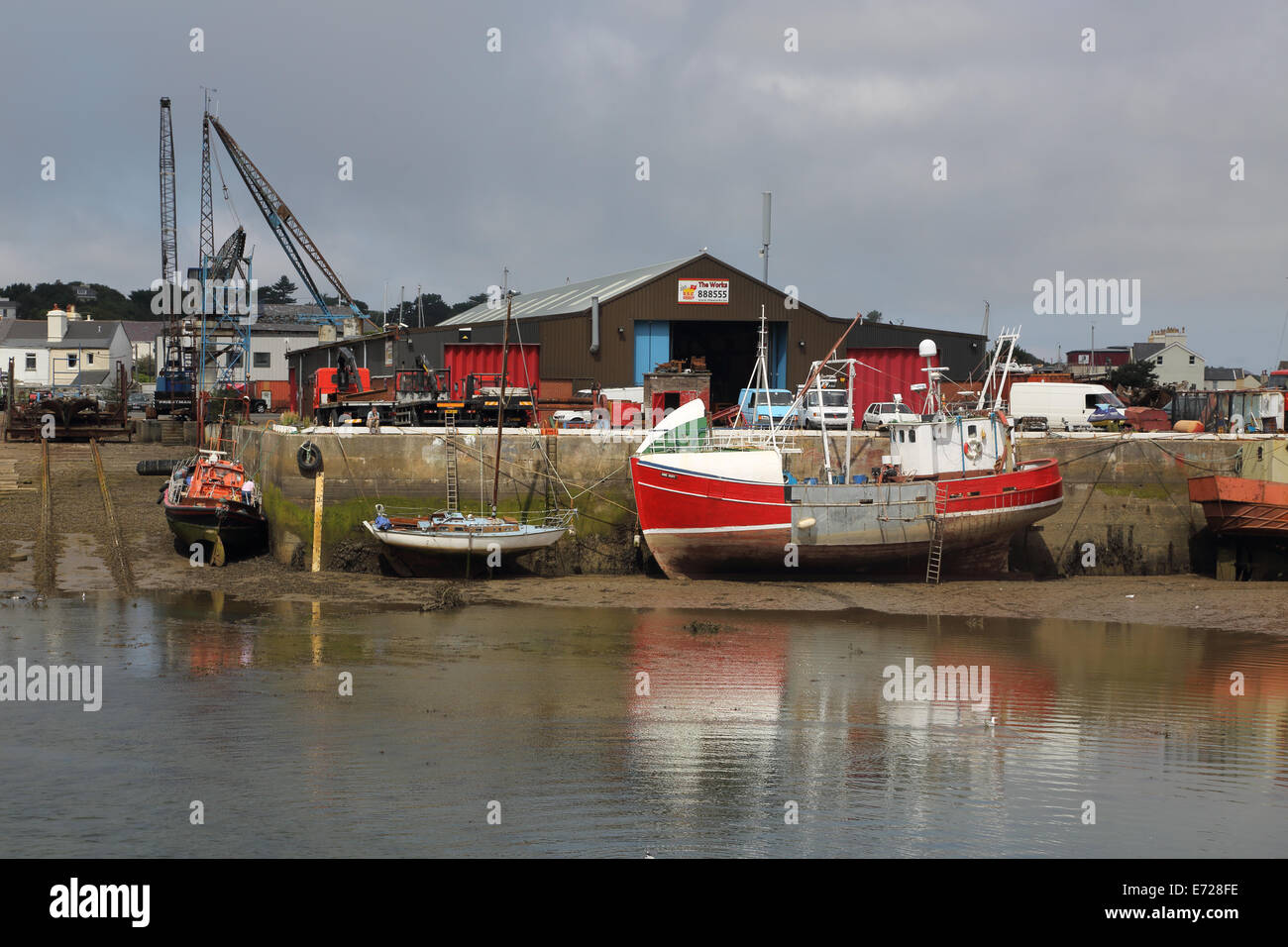 the port of ramsey on the east coast of the isle of man Stock Photo - Alamy