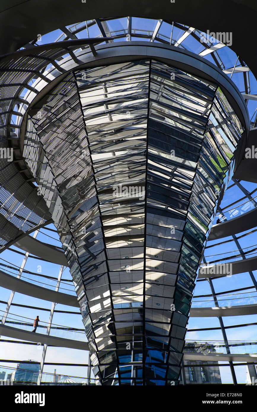 Germany, Berlin, Reichstag Parliament Building Interior view of the ...