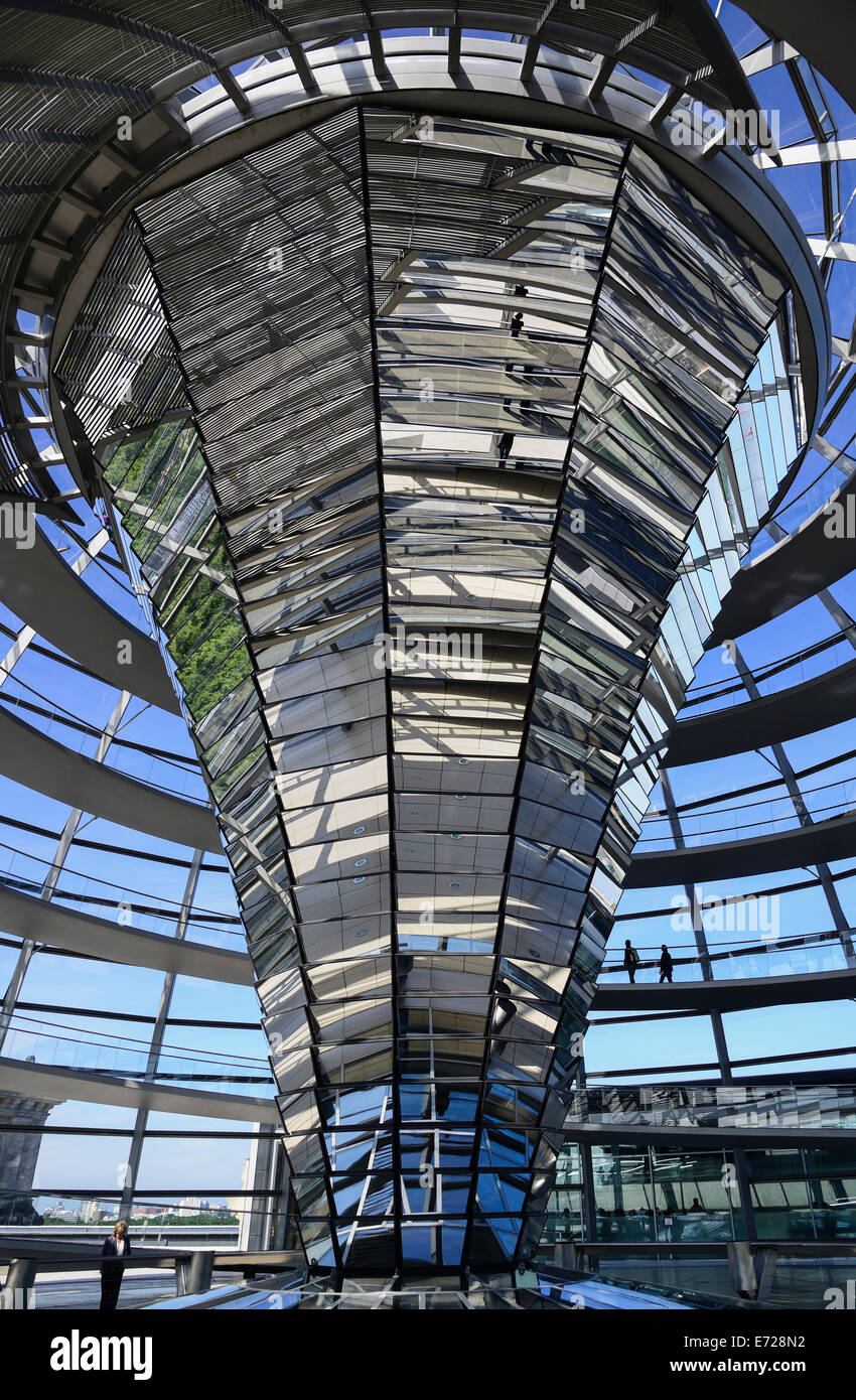 Germany, Berlin, Reichstag Parliament Building Interior view of the ...