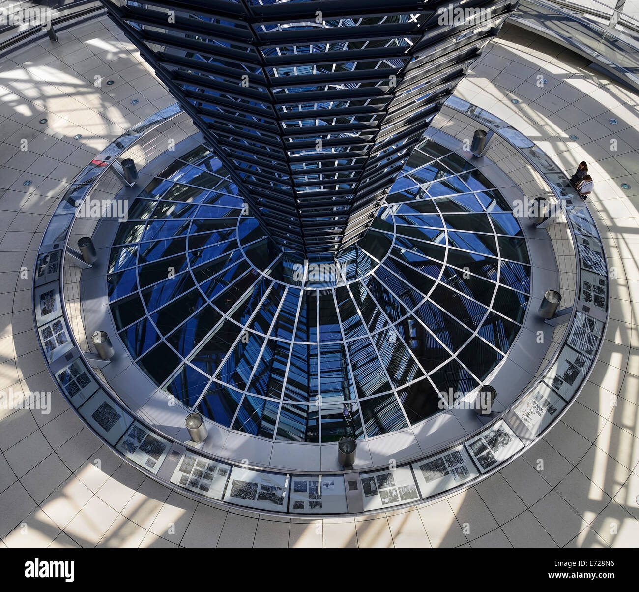 Germany, Berlin, Reichstag Parliament Building Interior view of the ...