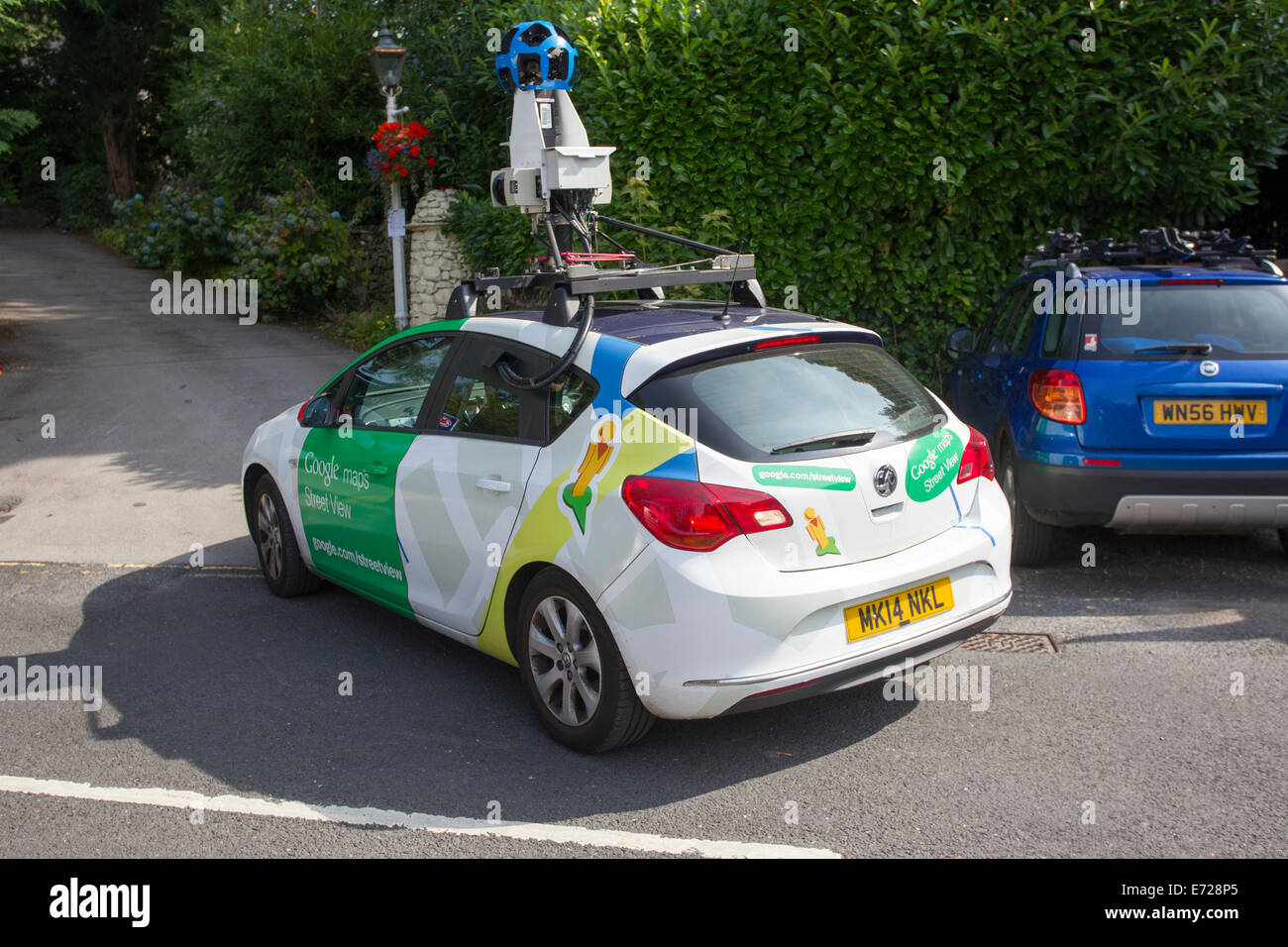 Google Maps Street View camera car in and around Windermere Stock Photo ...