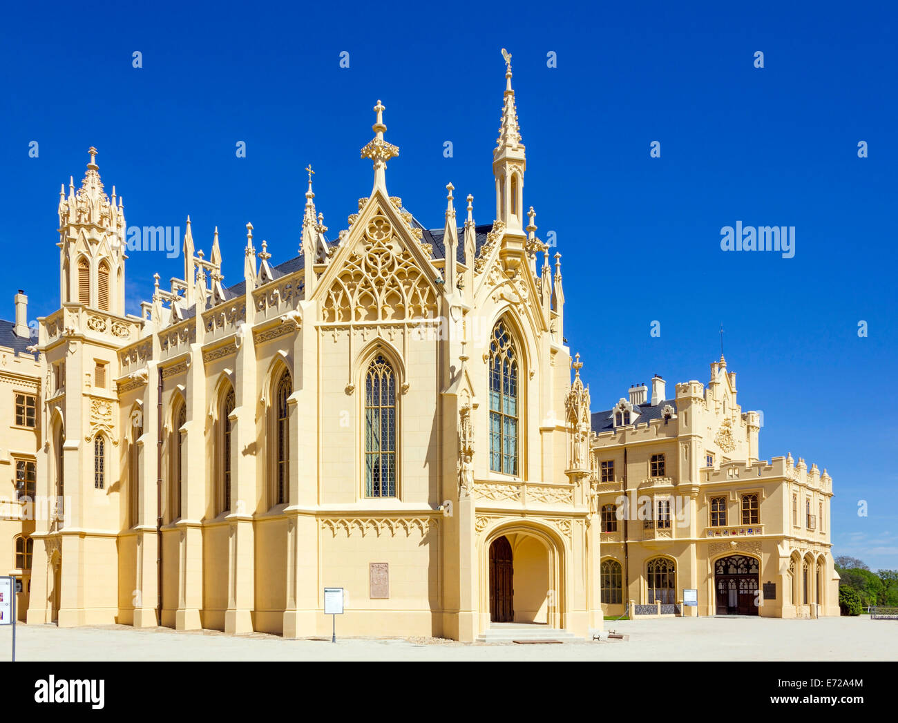 Lednice Castle, Lednice or Eisgrub, Breclav district, Jihomoravsky ...