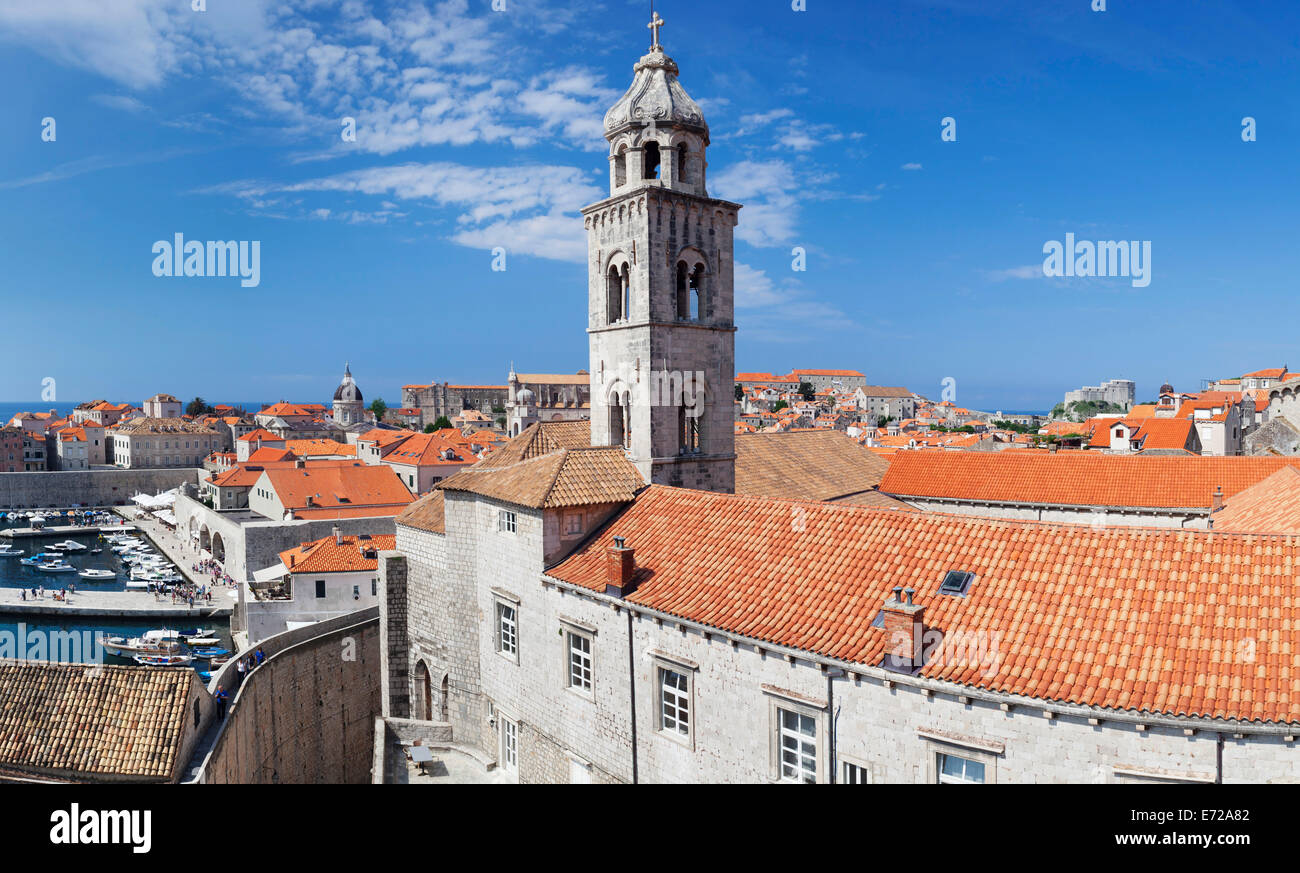 Historic centre with the Dominican Monastery, Dubrovnik, Dalmatia ...