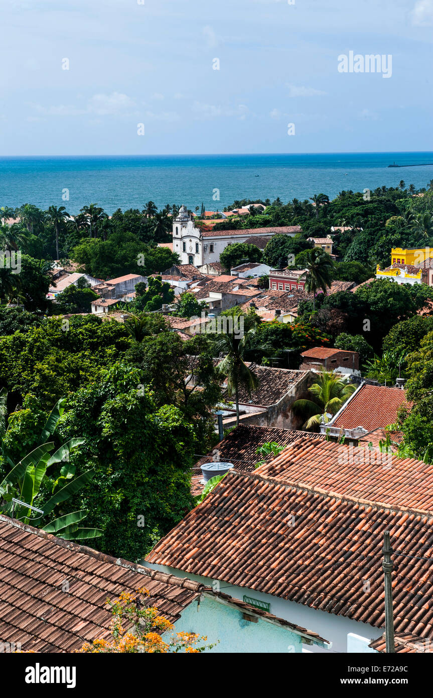 Overlooking the colonial city of Olinda, UNESCO World Heritage Site ...