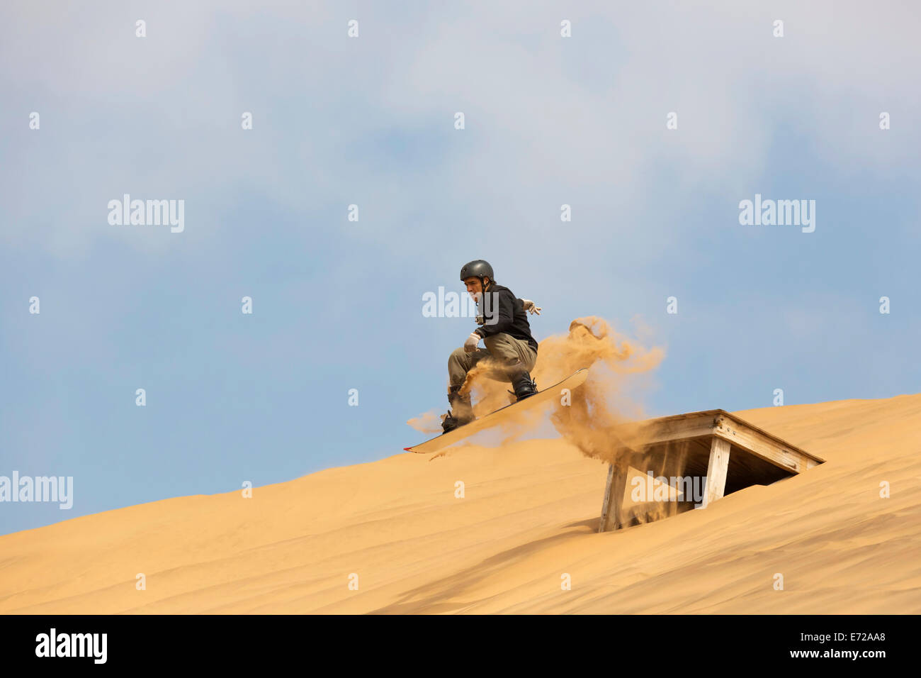 Sand boarding in dunes namib hi-res stock photography and images - Alamy