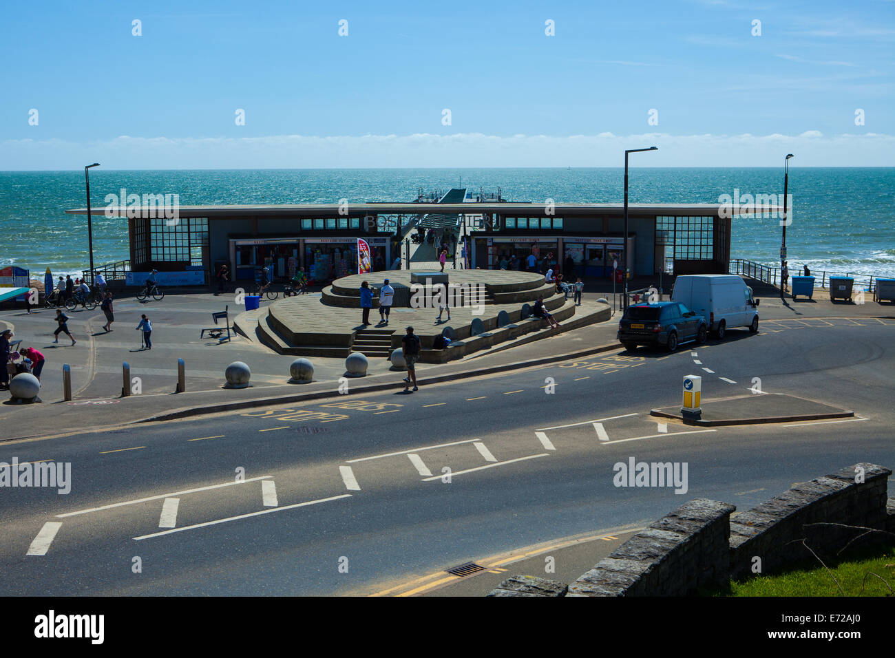 Boscombe pier head Stock Photo - Alamy