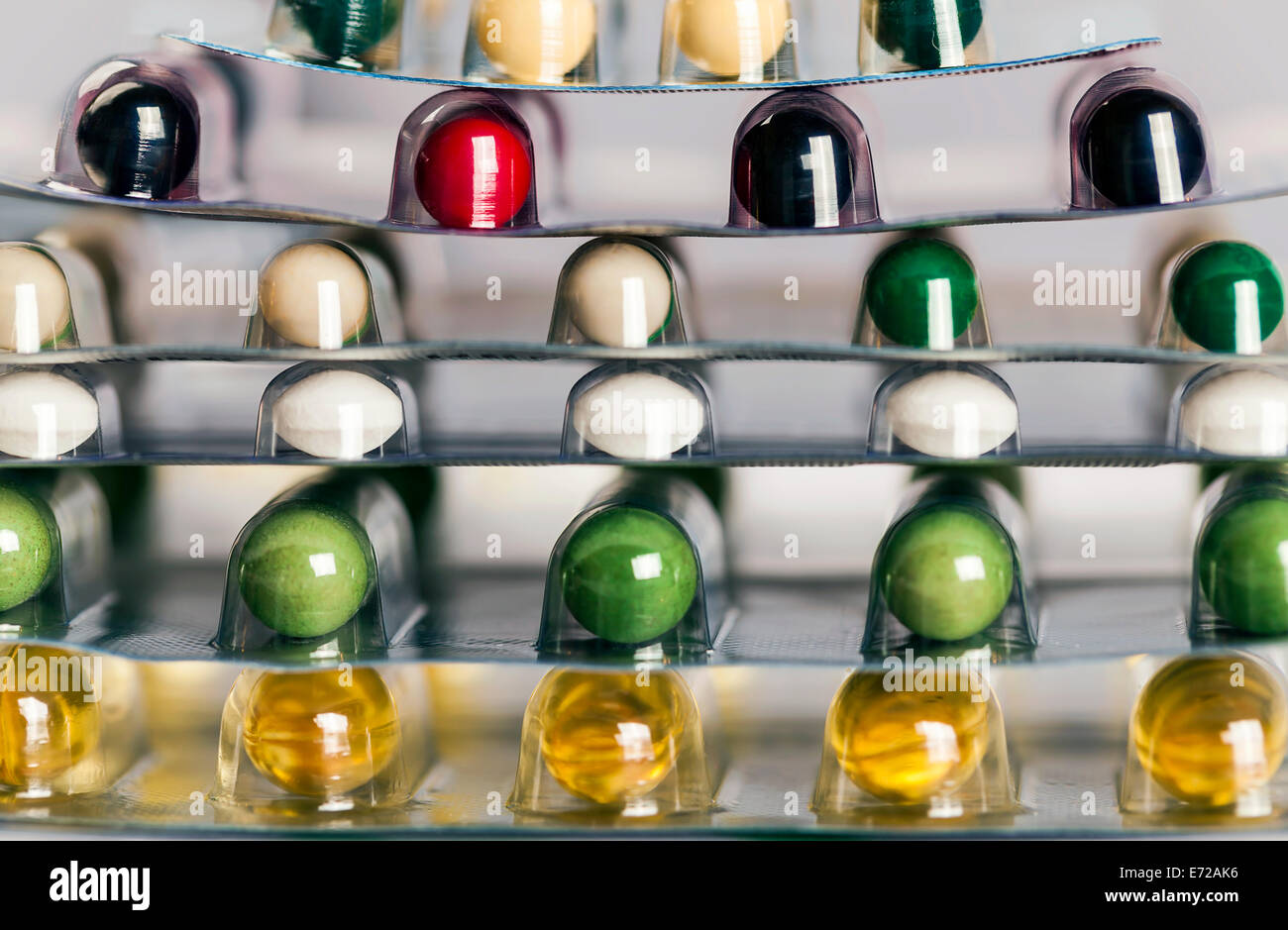 Set of pills Stock Photo - Alamy