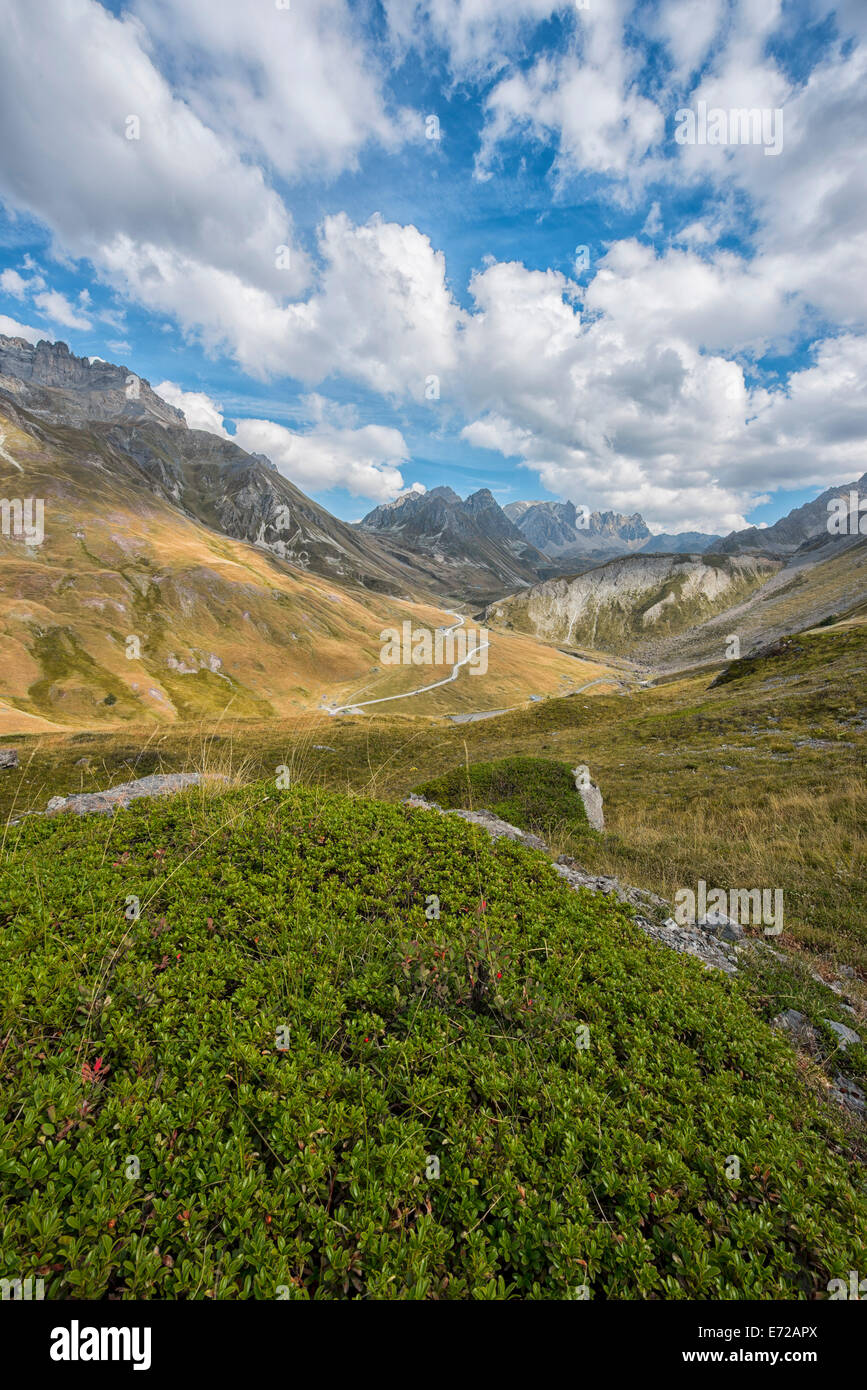 View of the Col du Galibier mountain pass, Savoie, France Stock Photo ...