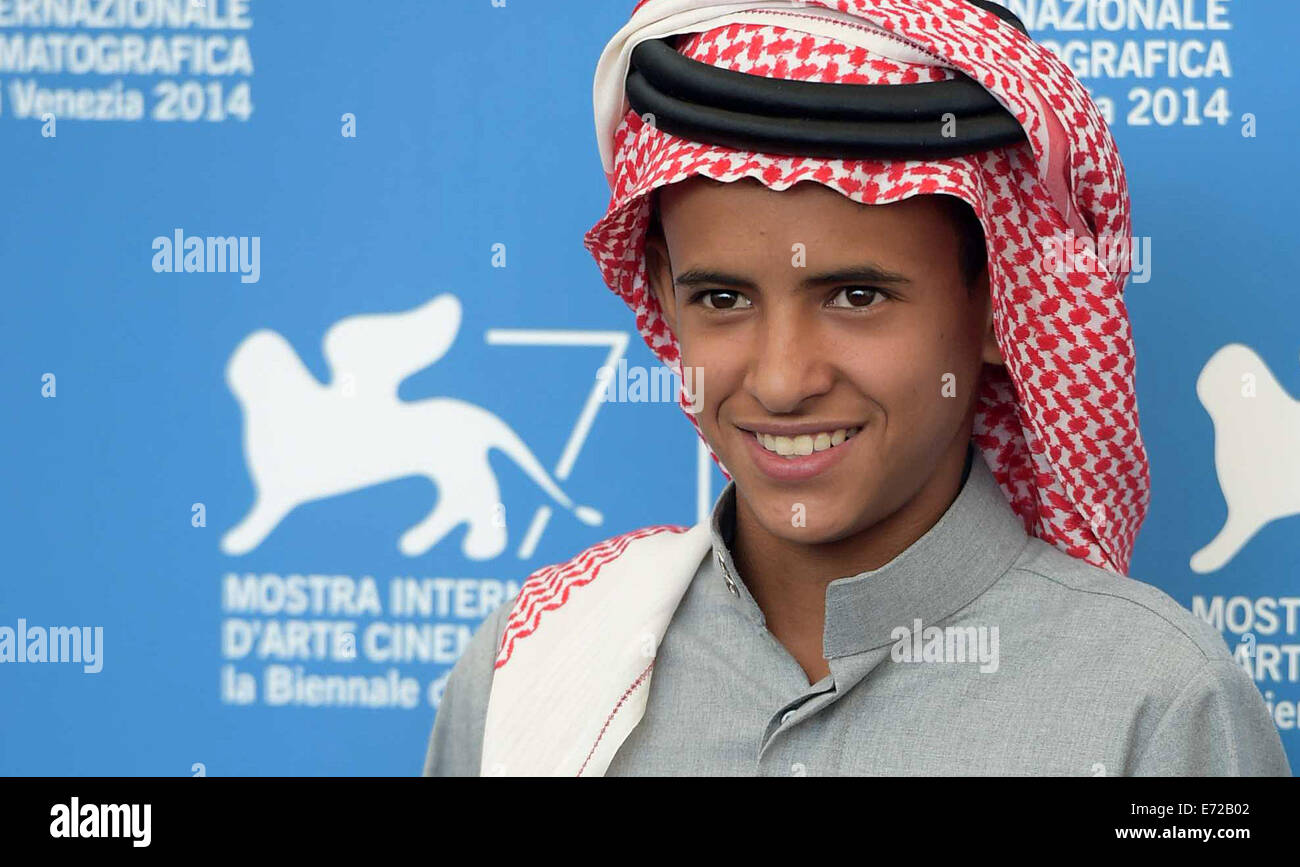Venice, Italy. 4th Sep, 2014. Actor Jacir Eid poses during the photo ...