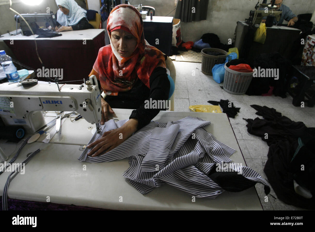 Rafah, Gaza Strip, Palestinian Territory. 4th Sep, 2014. A Palestinian ...
