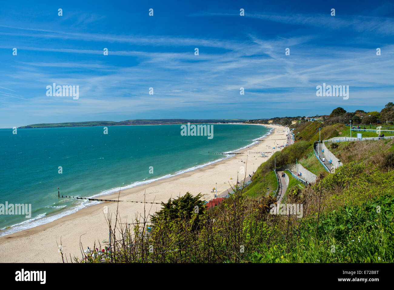 Bournemouth Beach and the Zig Zag Path Stock Photo - Alamy