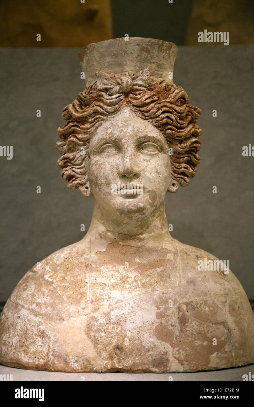 Tanit Goddess Bust on Exhibit at Necropolis Puig Des Molins in Ibiza ...