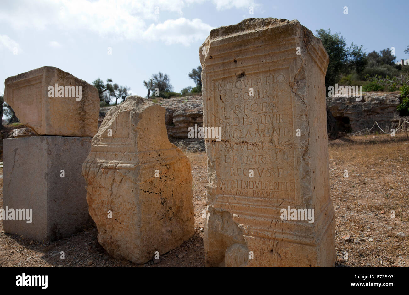 Necropolis Puig Des Molins Tombs - Ancient Headstones - Ibiza Stock ...