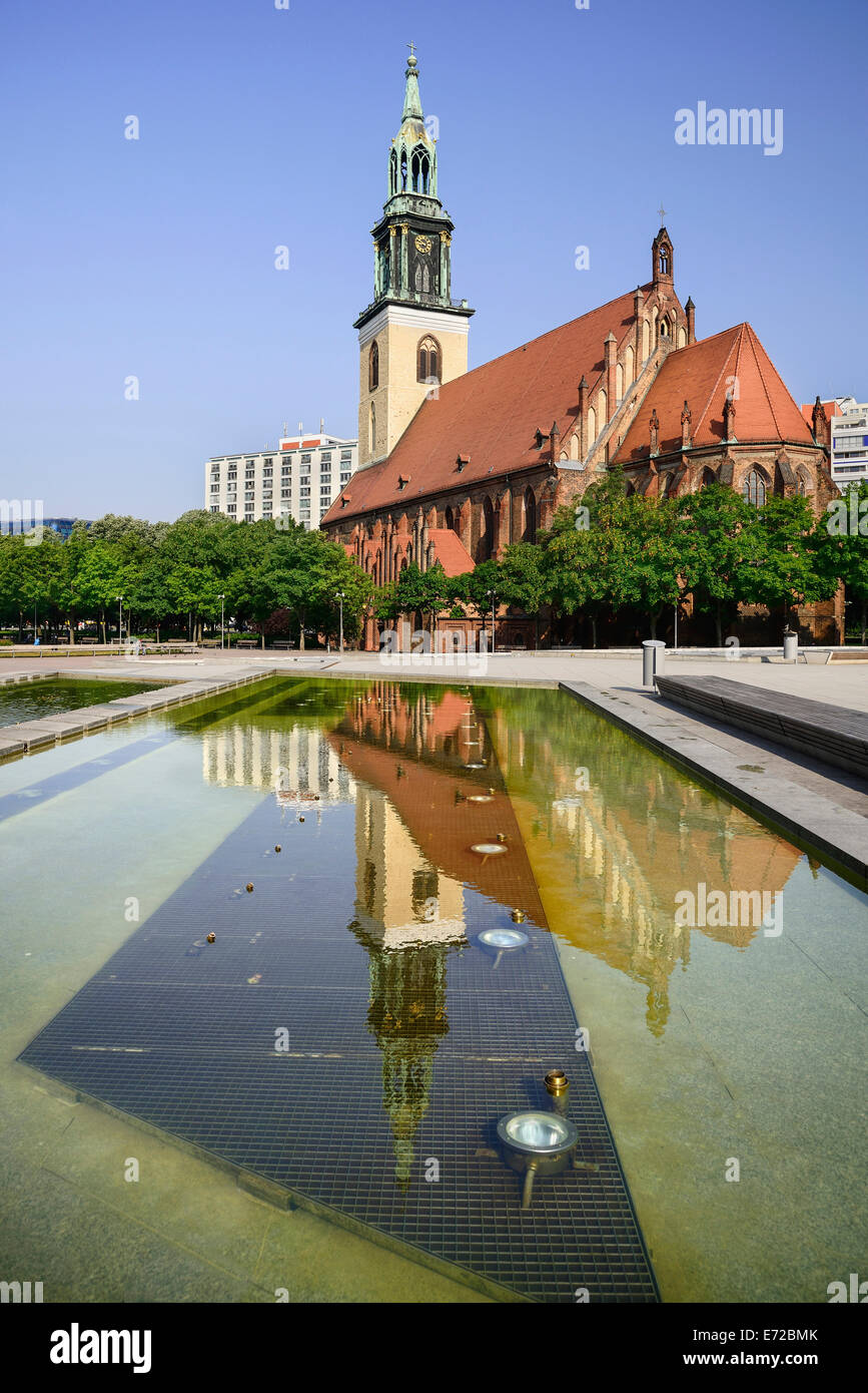 Germany, Berlin, Marienkirche St Marys Church dating from the 13th ...