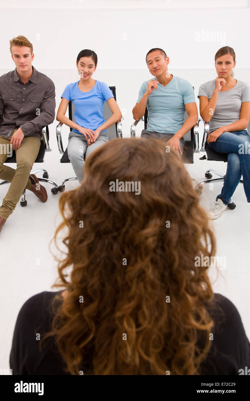 Diverse businesspeople sitting business conference hi-res stock photography and images - Alamy