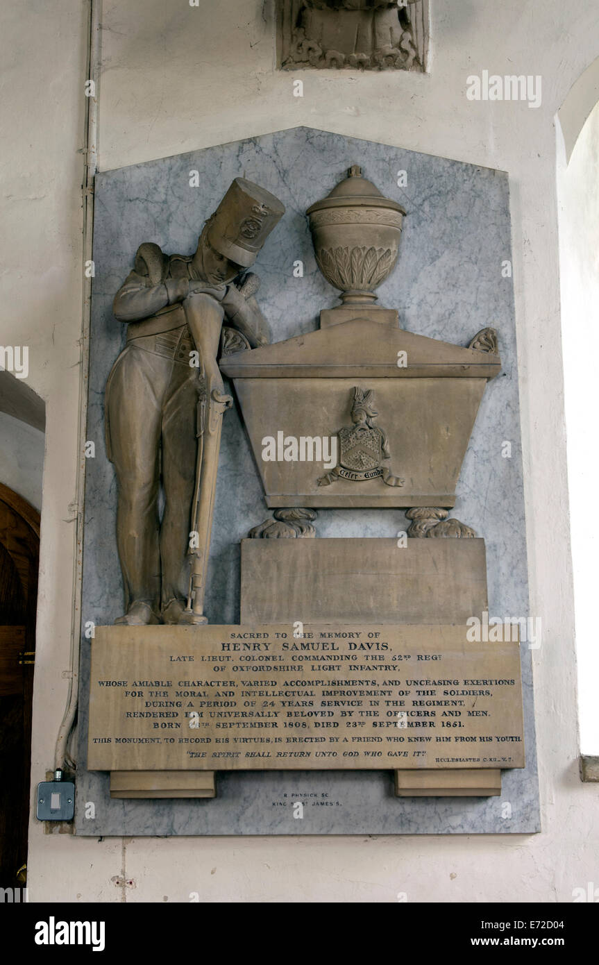 Henry Samuel Davis memorial, St. Andrew`s Church, Kingham, Oxfordshire ...