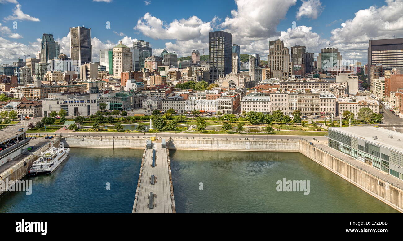 Montreal Skyline Cityscape Landscape rear view Panorama Stock Photo - Alamy