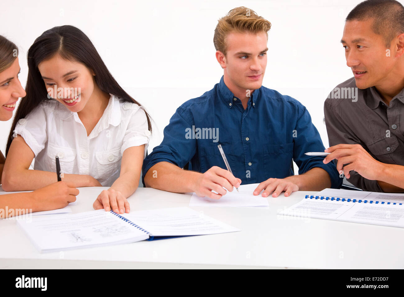 Diverse group meeting chair hi-res stock photography and images - Alamy