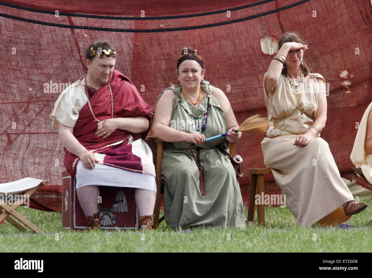 Roman Patricians watching Gladiators History Live - Kelmarsh Hall ...