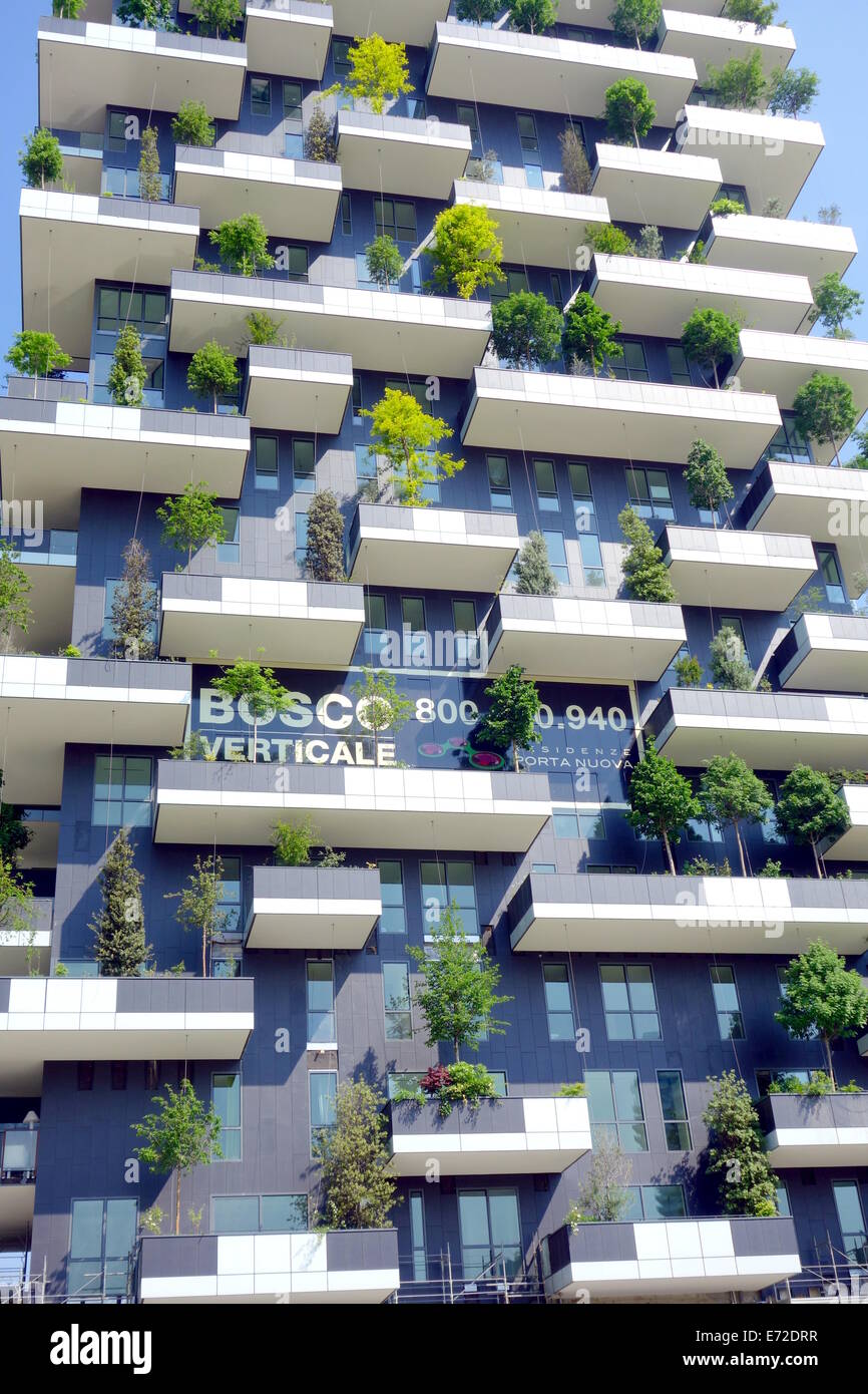 Bosco Vertical building in Milan, Italy Stock Photo - Alamy
