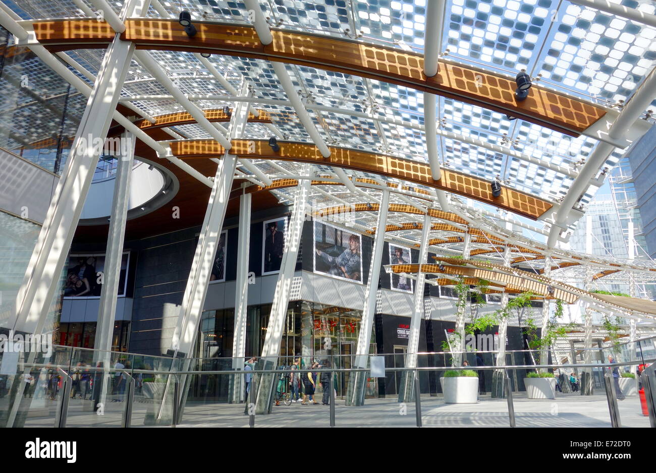 Modern architecture details at the newly developed Garibaldi area in ...