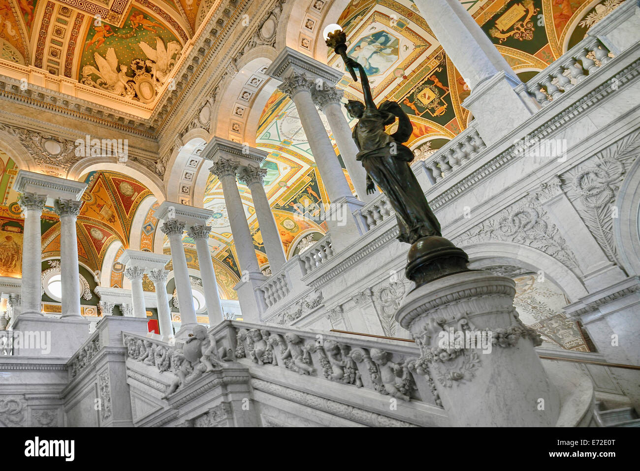 USA, Washington DC, Capitol Hill Library of Congress The Great Hall ...
