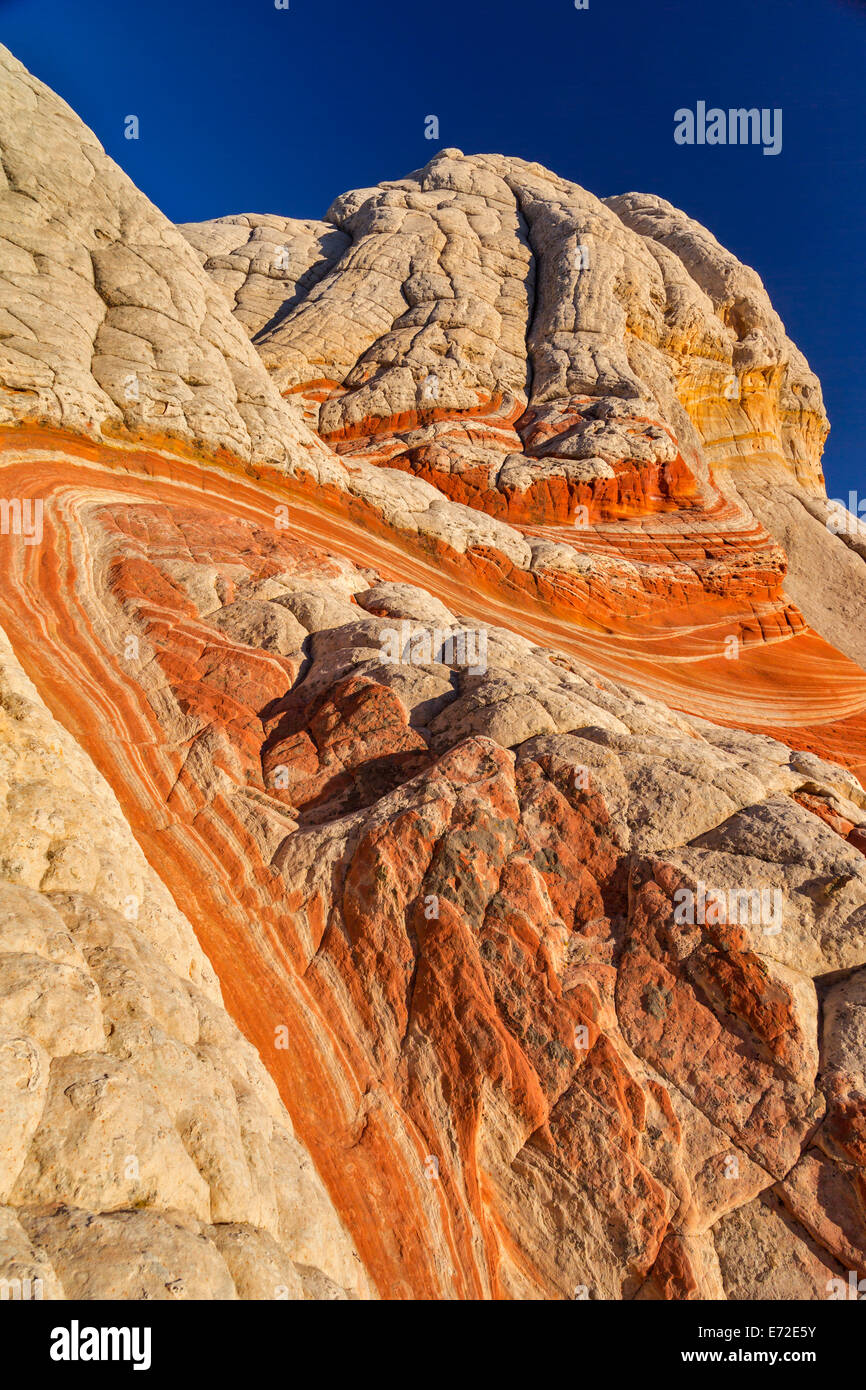 Sandstone formations at the White Pocket in the Vermillion Cliffs ...