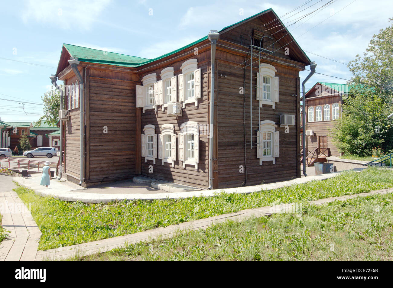 Wooden buildings ancient russian architecture hi-res stock photography ...