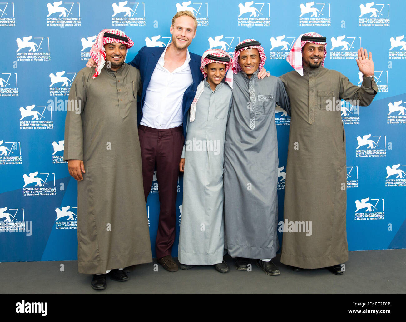 JACK FOX & CAST & PRODUCER THEEB. PHOTOCALL. 71ST VENICE FILM FESTIVAL ...