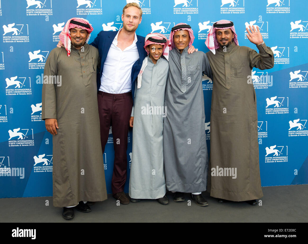 JACK FOX & CAST & PRODUCER THEEB. PHOTOCALL. 71ST VENICE FILM FESTIVAL ...