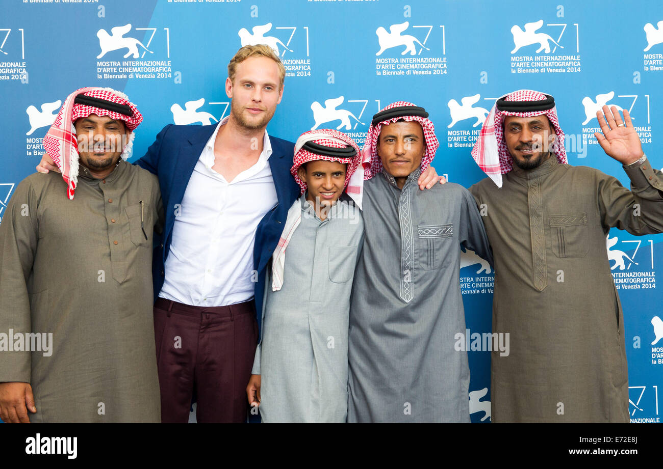 JACK FOX & CAST & PRODUCER THEEB. PHOTOCALL. 71ST VENICE FILM FESTIVAL ...