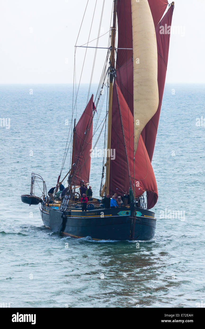 Sailing barge off southend pier hi-res stock photography and images - Alamy